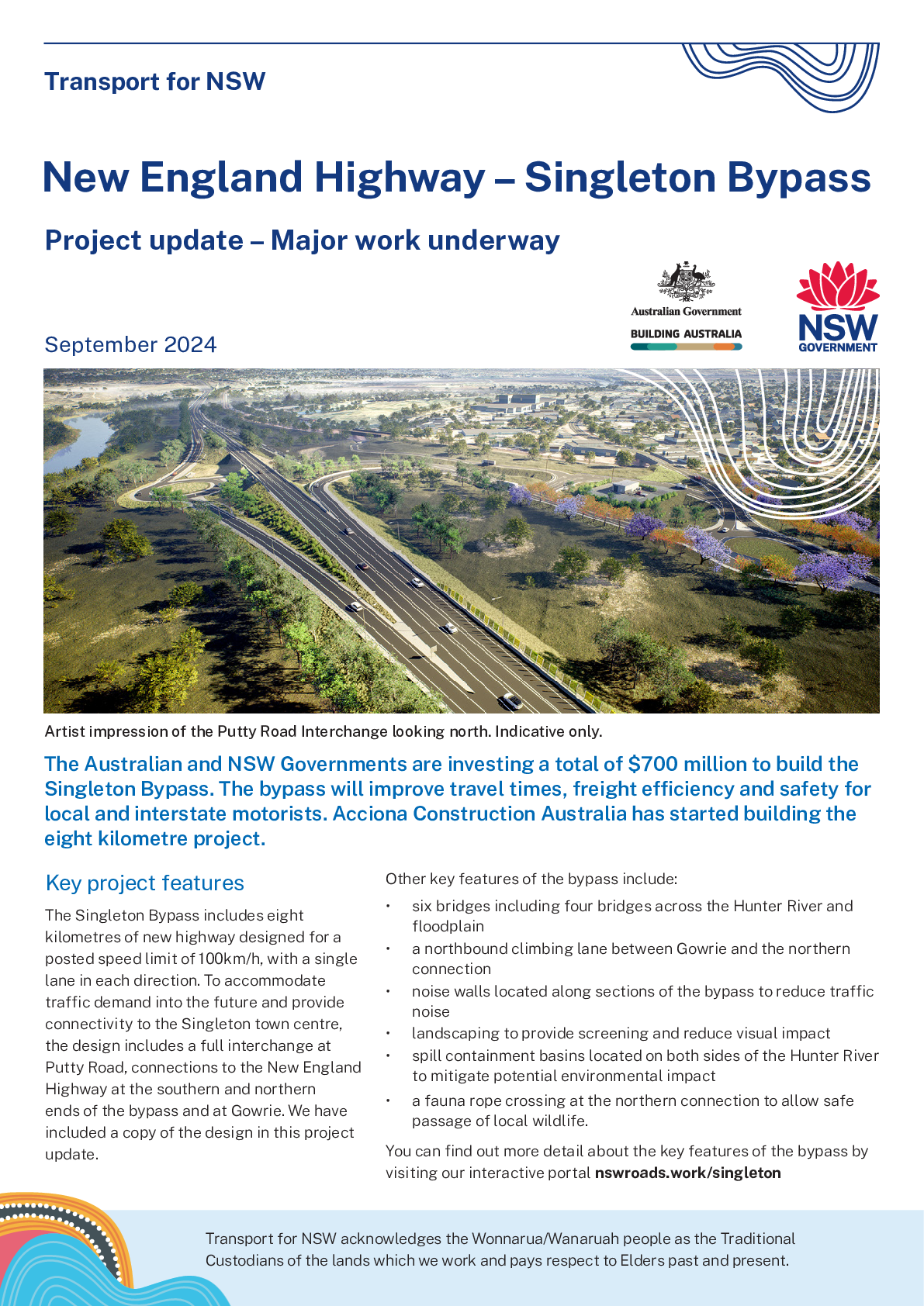 Singleton Bypass | Transport for NSW (RMS)