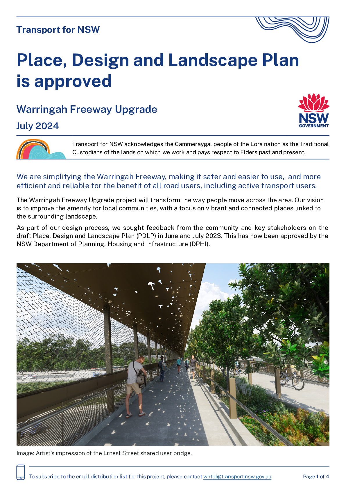 Warringah Freeway Upgrade | Transport for NSW (RMS)