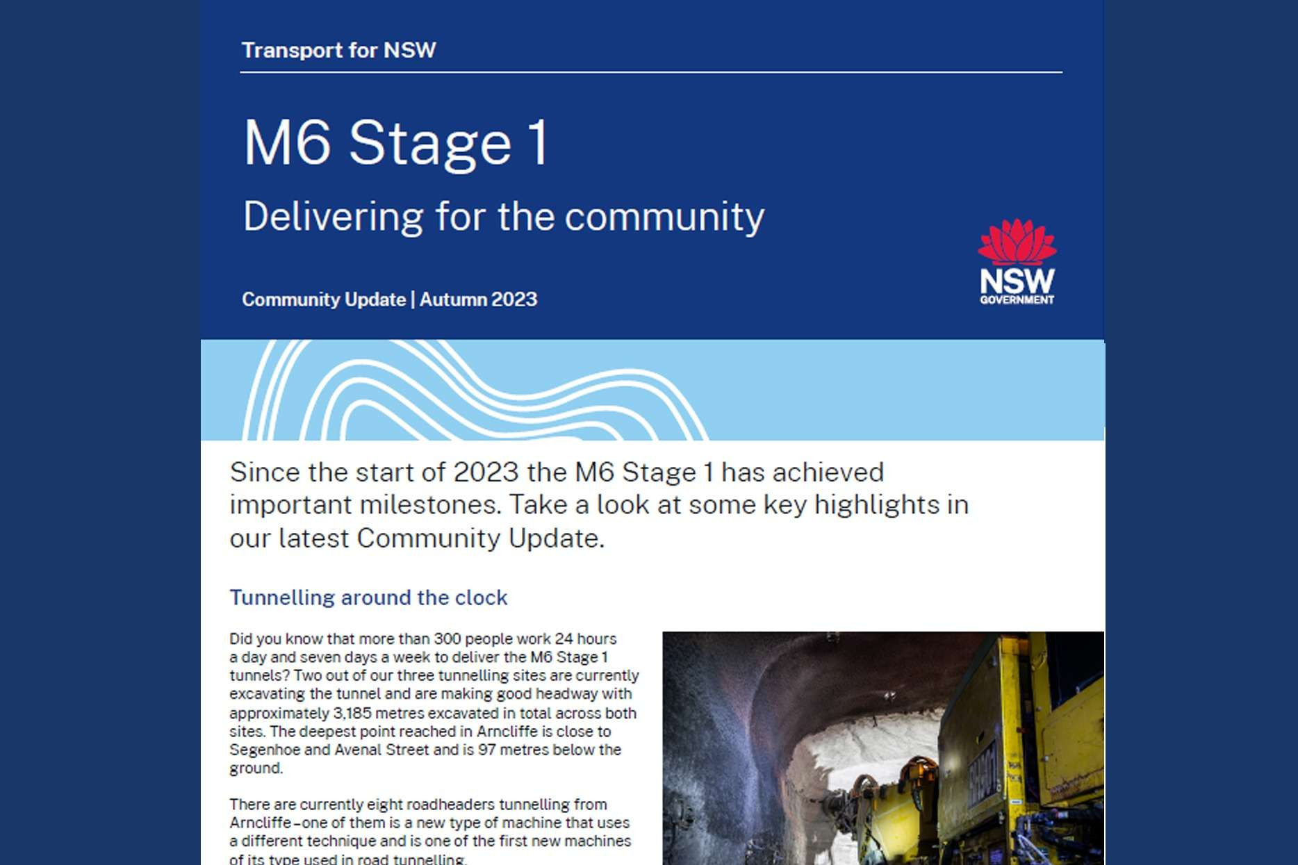 M6 | M6 Stage 1 | Transport for NSW (RMS)