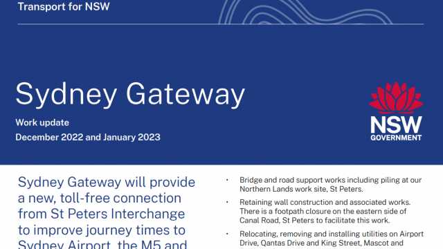 Home page | Sydney Gateway | Transport for NSW (RMS)
