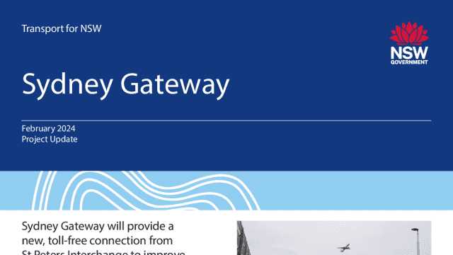 Home page | Sydney Gateway | Transport for NSW (RMS)