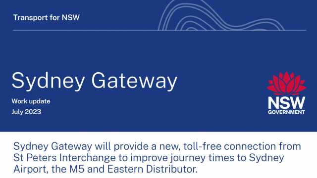 Home page | Sydney Gateway | Transport for NSW (RMS)