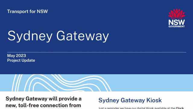 Home page | Sydney Gateway | Transport for NSW (RMS)