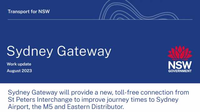 Home page | Sydney Gateway | Transport for NSW (RMS)