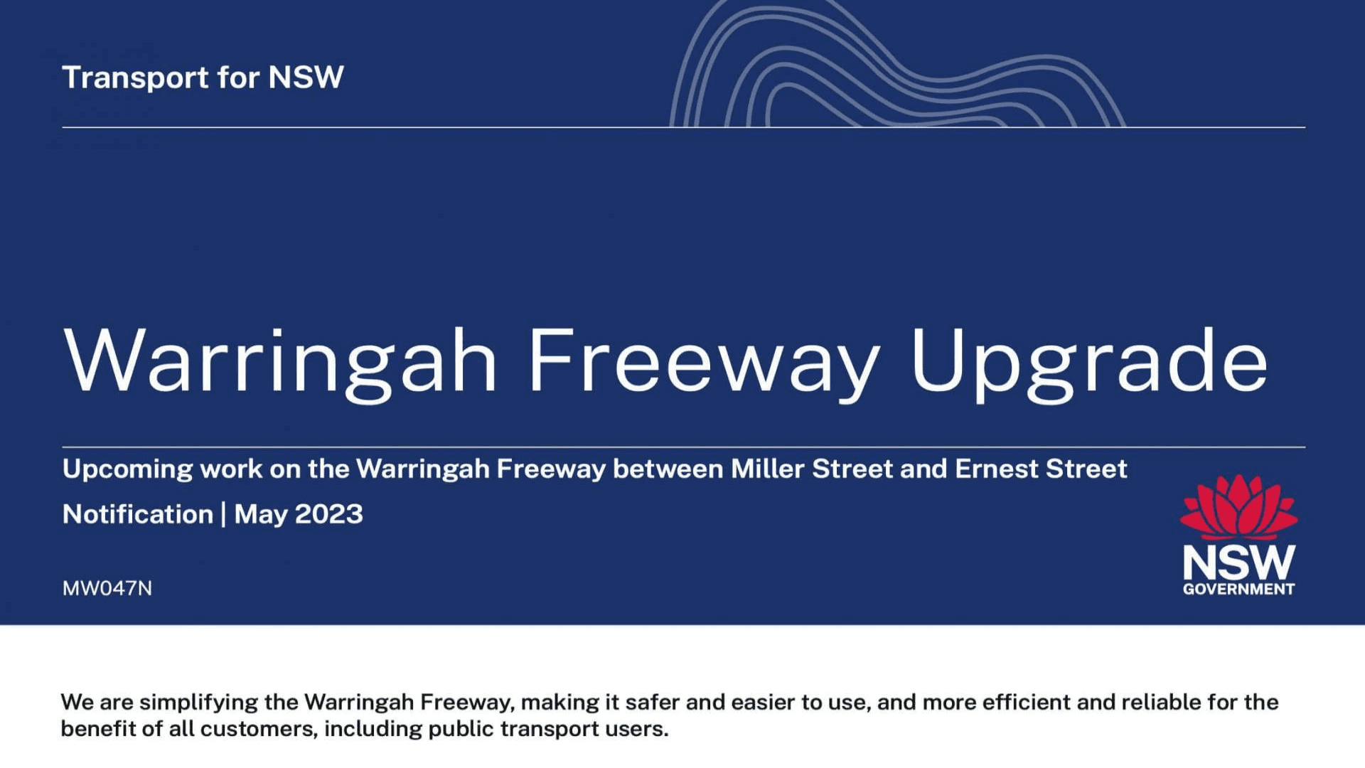 Warringah Freeway Upgrade | Transport for NSW (RMS)