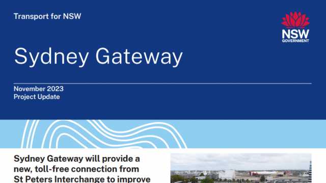 Home page | Sydney Gateway | Transport for NSW (RMS)